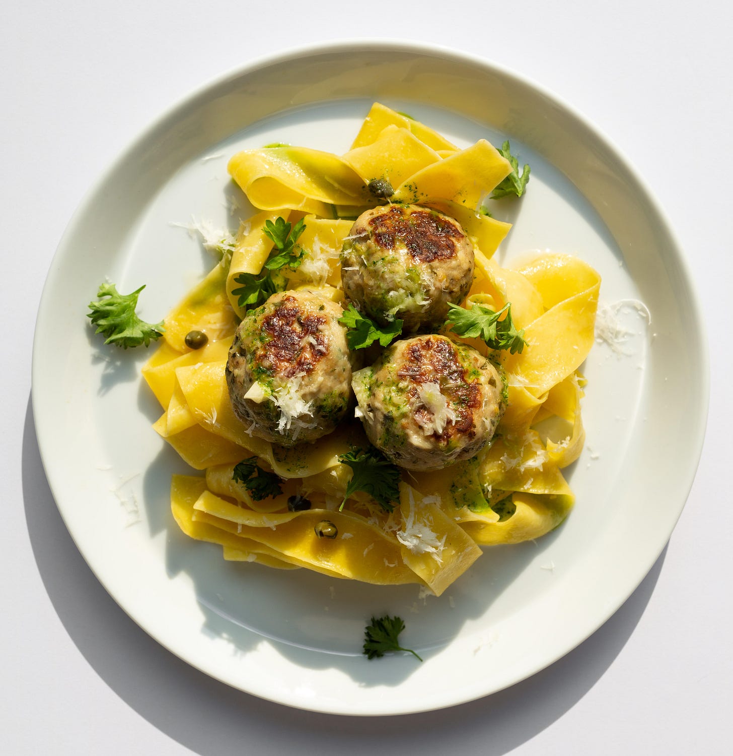 Chicken Piccata Meatballs - by David Martin