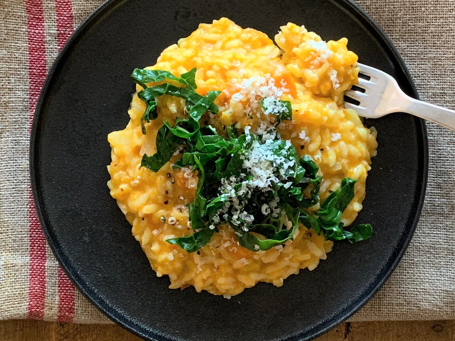 IT'S PUMPKIN RISOTTO, ONLY BAKED IN THE OVEN.