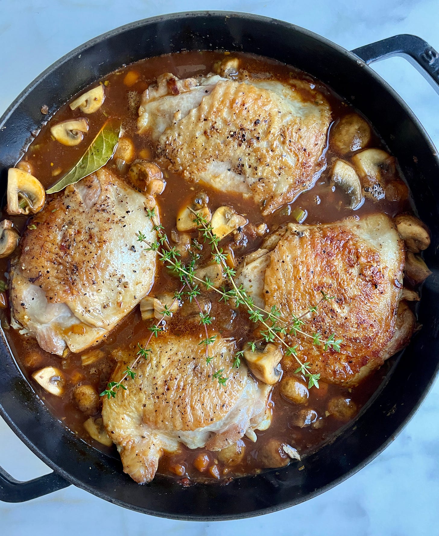 Braised Turkey Thighs, Osso Buco Style - by Susan Spungen