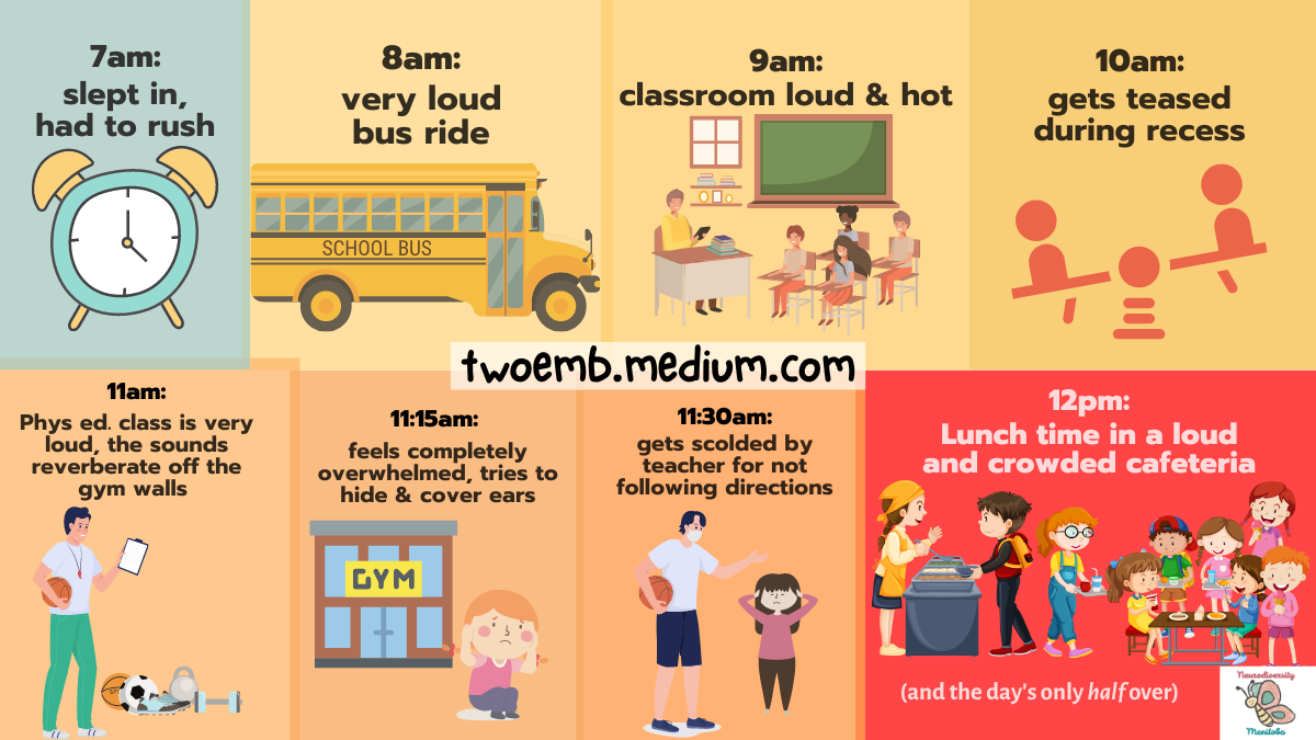 Schools Are Sensory Nightmares - by Jillian Enright