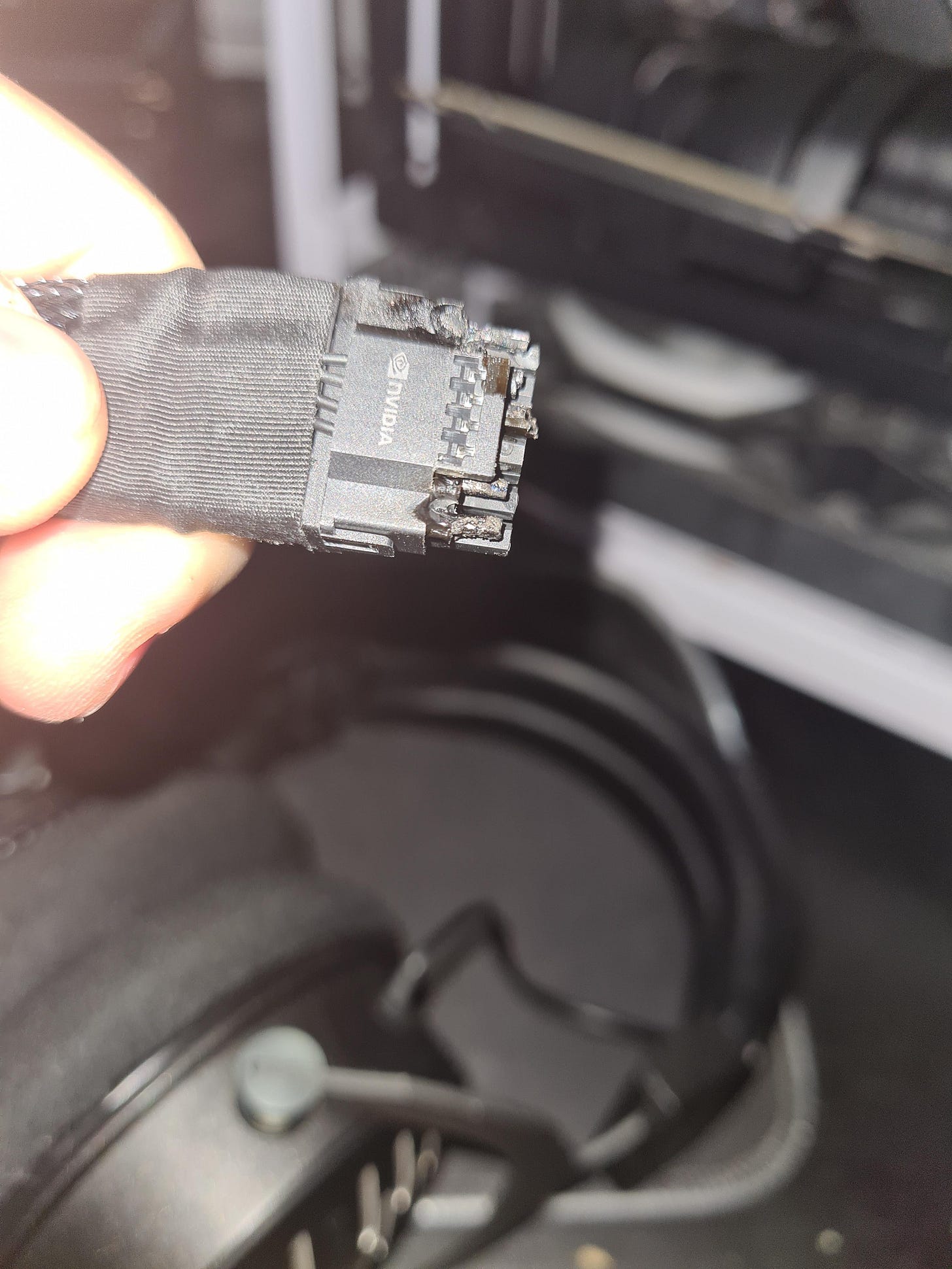 It looks like the Nvidia RTX 4090 is melting power cables