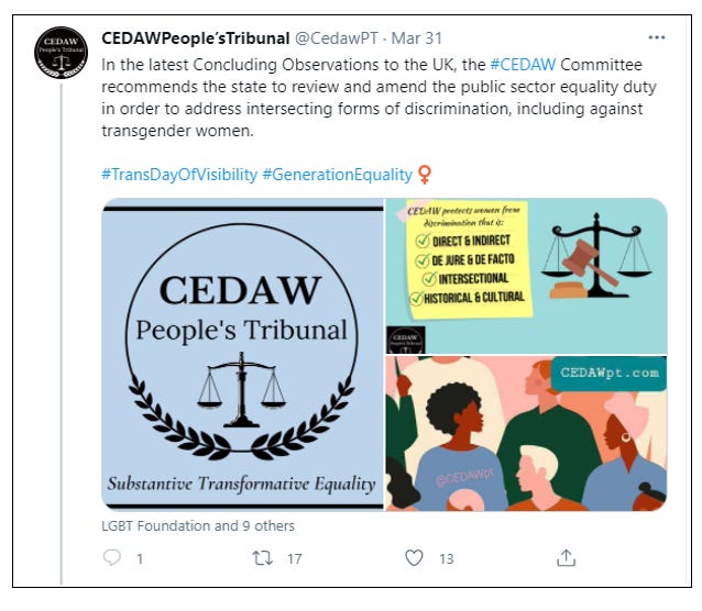 CEDAW, Garden Court Chambers & the definition of 'Woman'