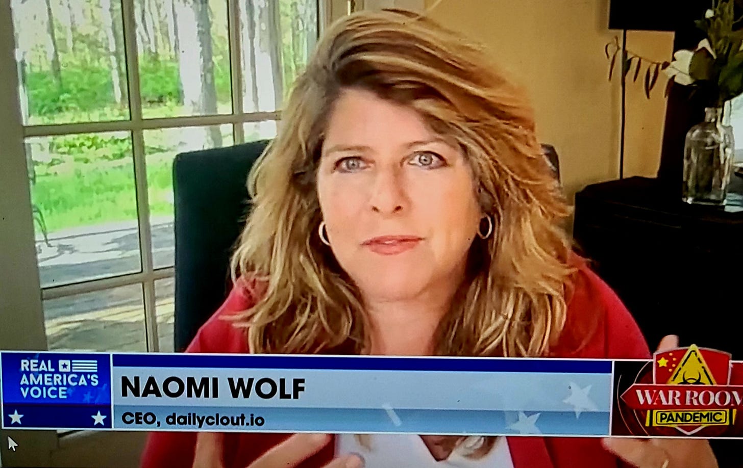 Transcripts-Bannon’s War Room. 'We Are At War': Naomi Wolf Breaks Down ...