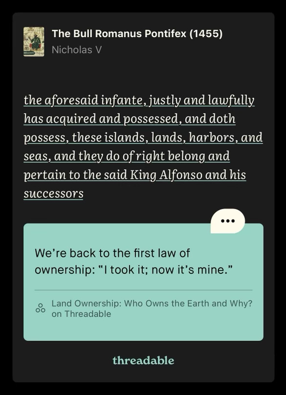 Reading the Doctrine of Discovery: Papal Bull "Romanus Pontifex" of ...