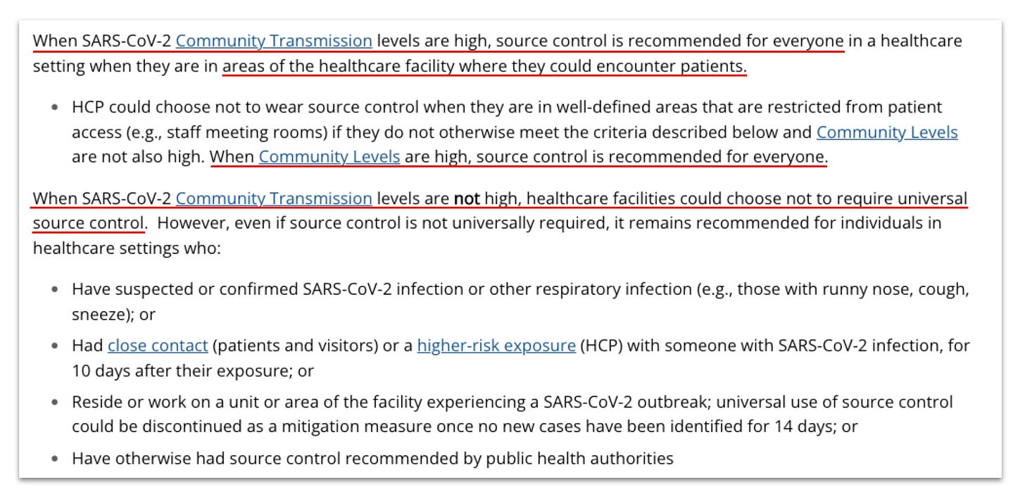 Community levels and Community transmission