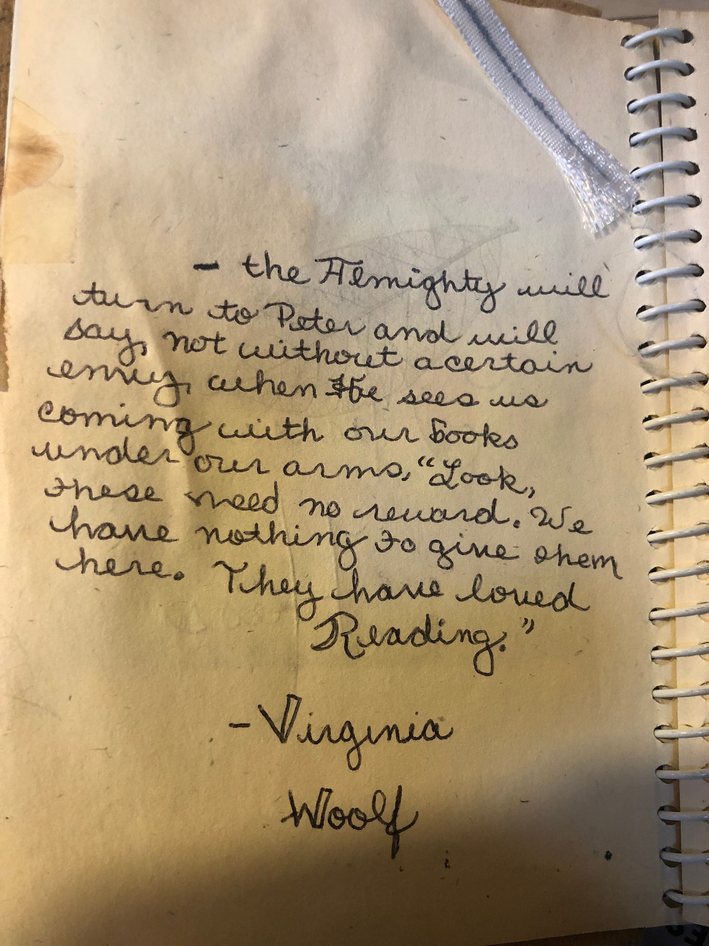 P.S. Virginia Woolf's Notes for Mrs. Dalloway