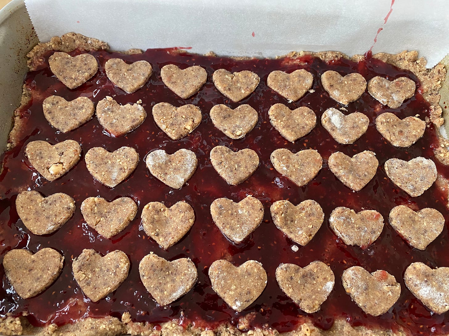 Chocolate Linzer Bars