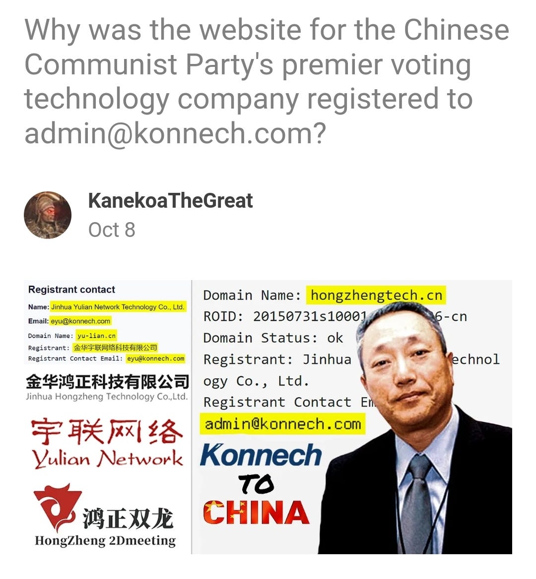 Konnech CEO's connection to China's National People's Congress