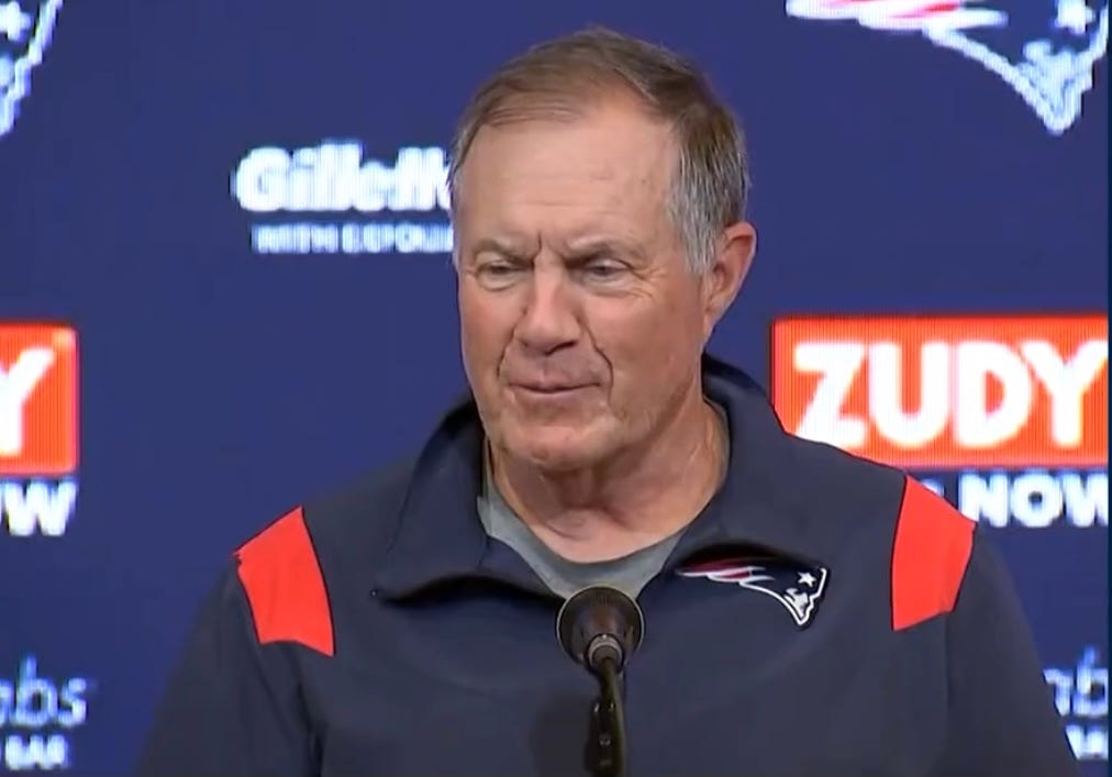 Why is Bill Belichick smiling so much? Here's my theory.