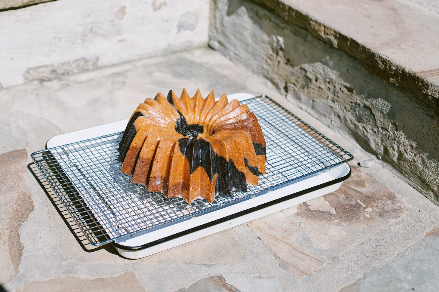 Dominoes. Calico Cream Cake.