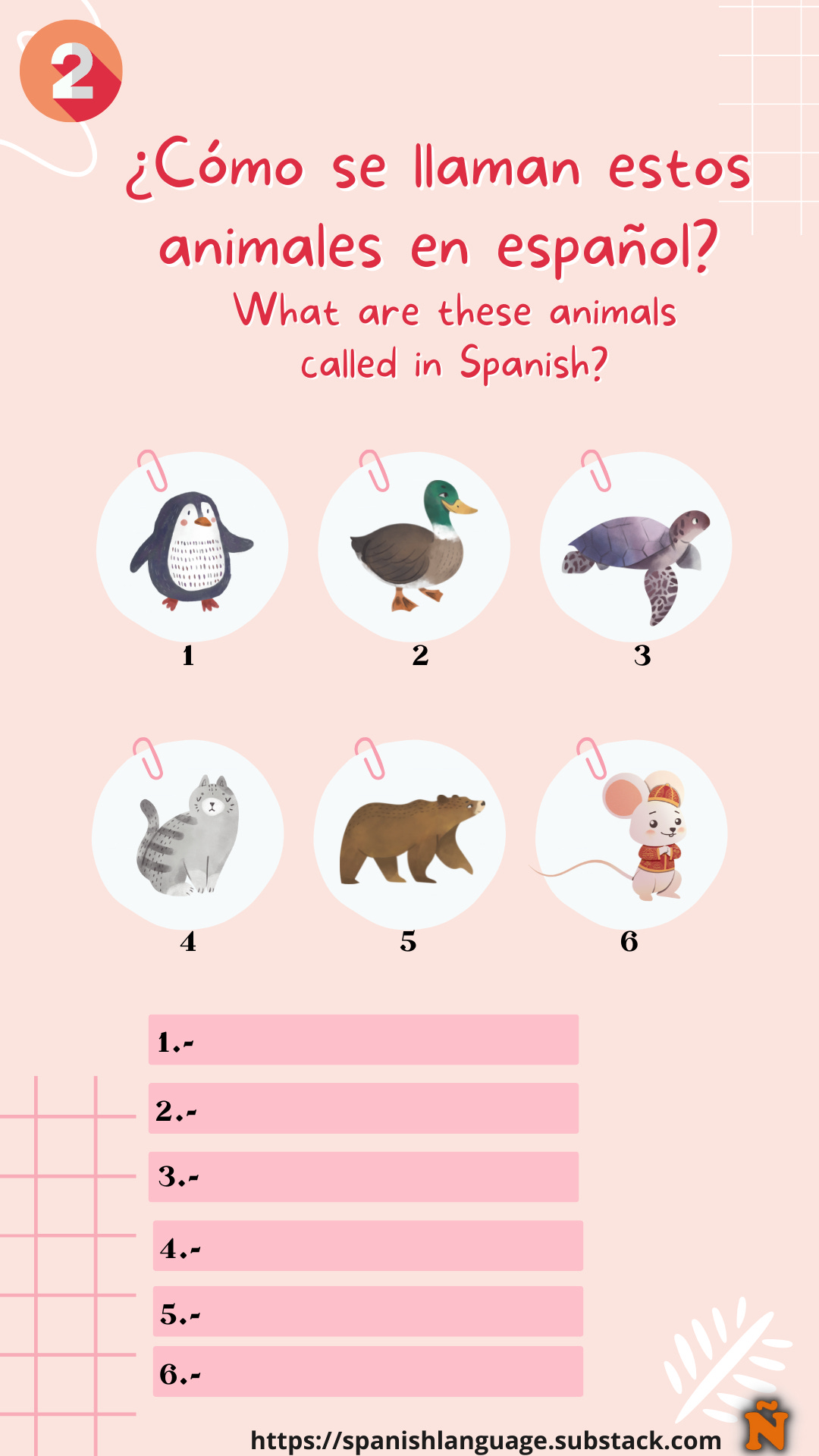 It’s Saturday! Four Spanish language questions! #002