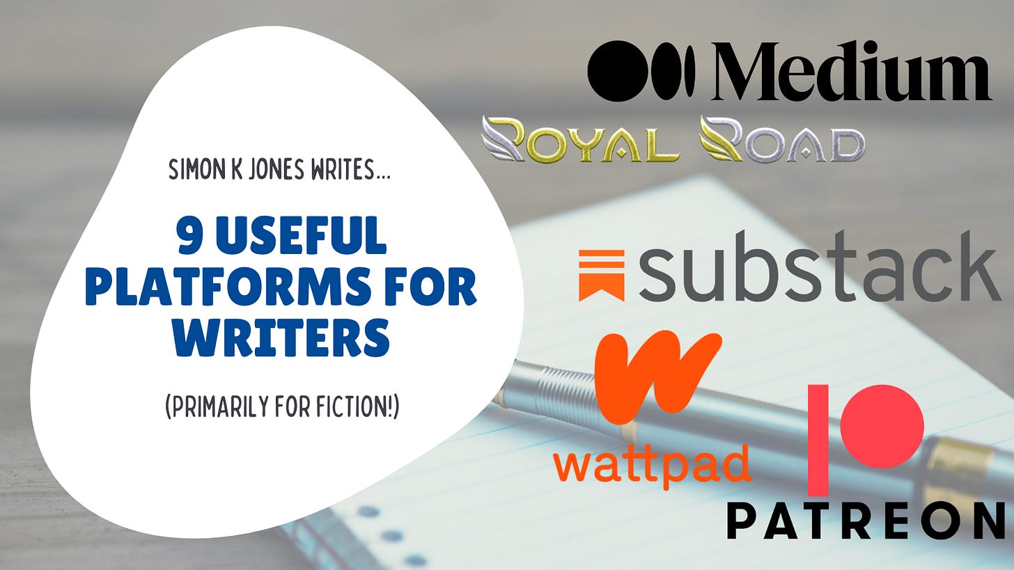 9 useful platforms for writers
