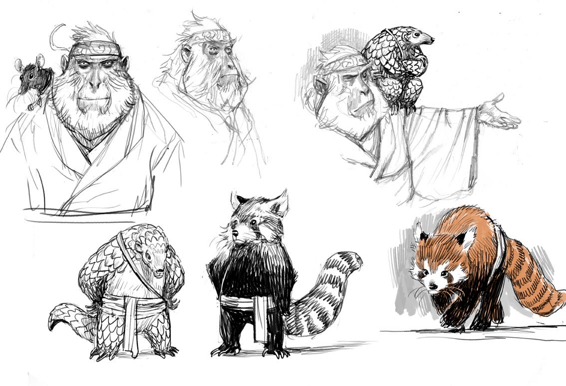 Comics Artopsy #8 - by Niko Henrichon - Exploding Giraffe