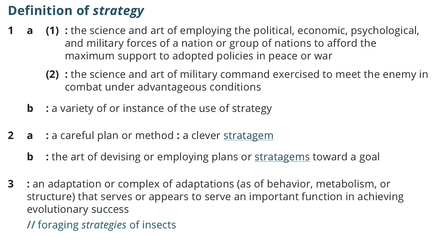 The Basics: Strategy - by Andrew Benedict-Nelson