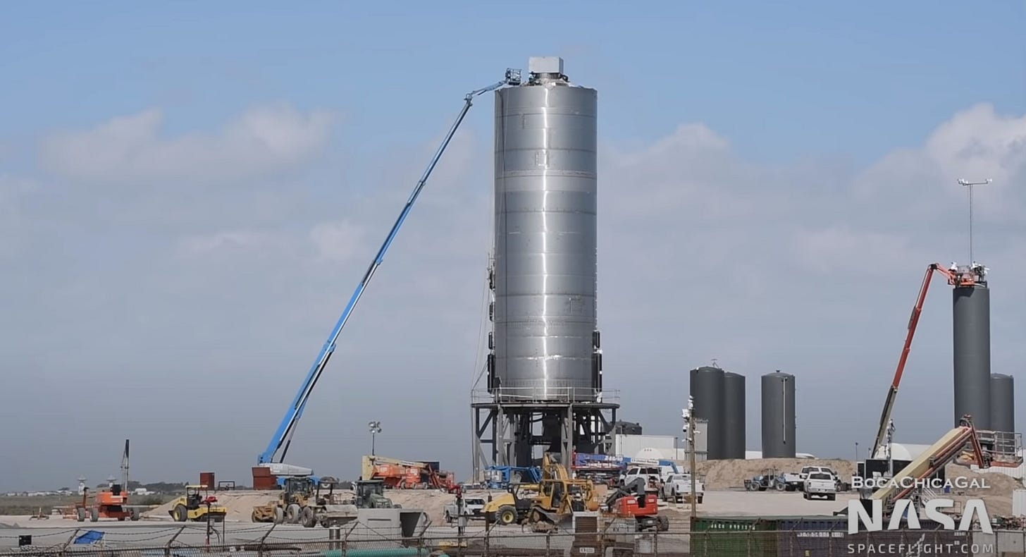 Starship SN5 Mass Simulator in Place - by Rick Kiessig