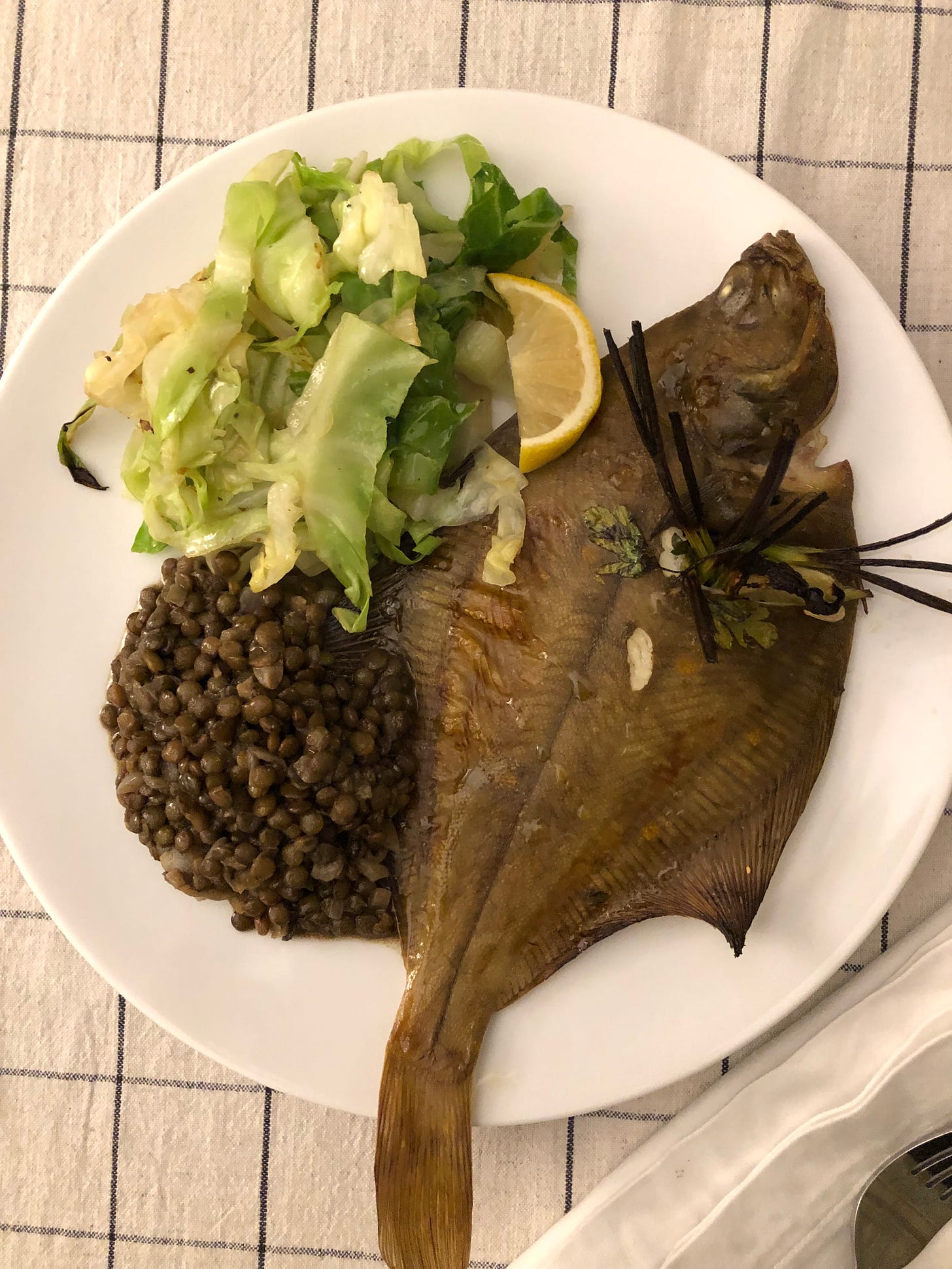 Lentils for fish - by Sarah Lakos - A Good Thing