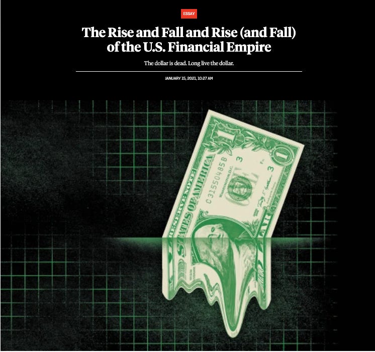 Chartbook #142: The dollar system’s resilience – ADAM TOOZE