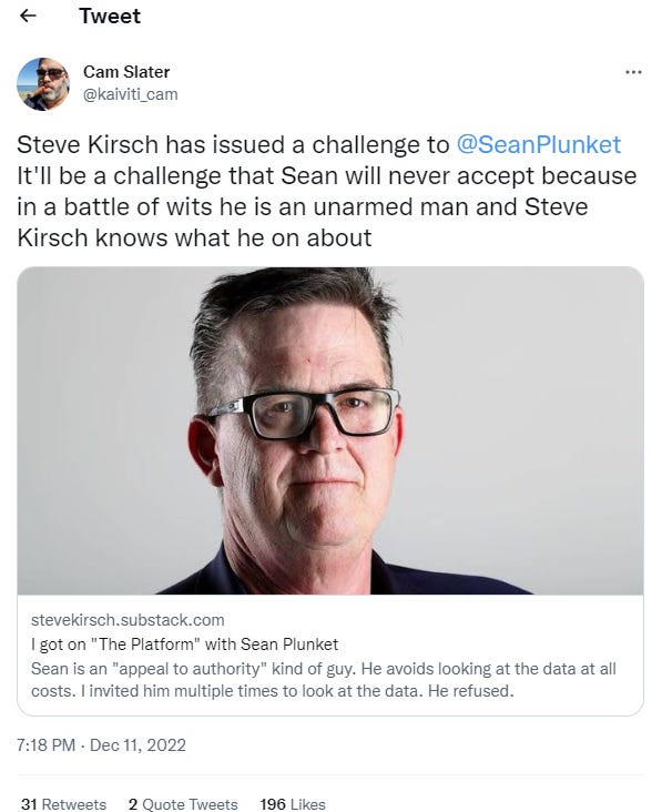 Sean Plunket wants a high stakes $1M debate to determine who is telling the truth. Game on ...