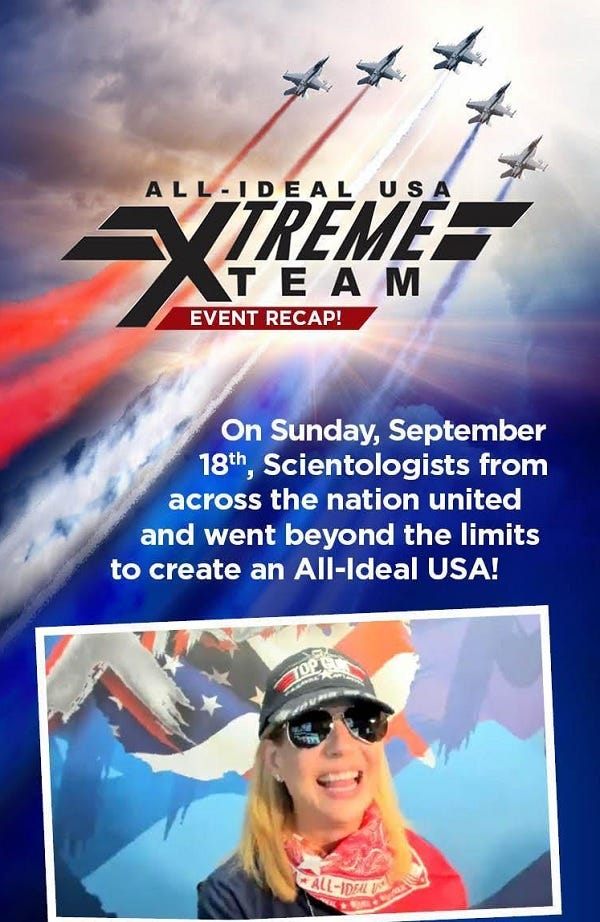 Scientology goes Xtreme! With the pandemic lifted, time to go straight ...