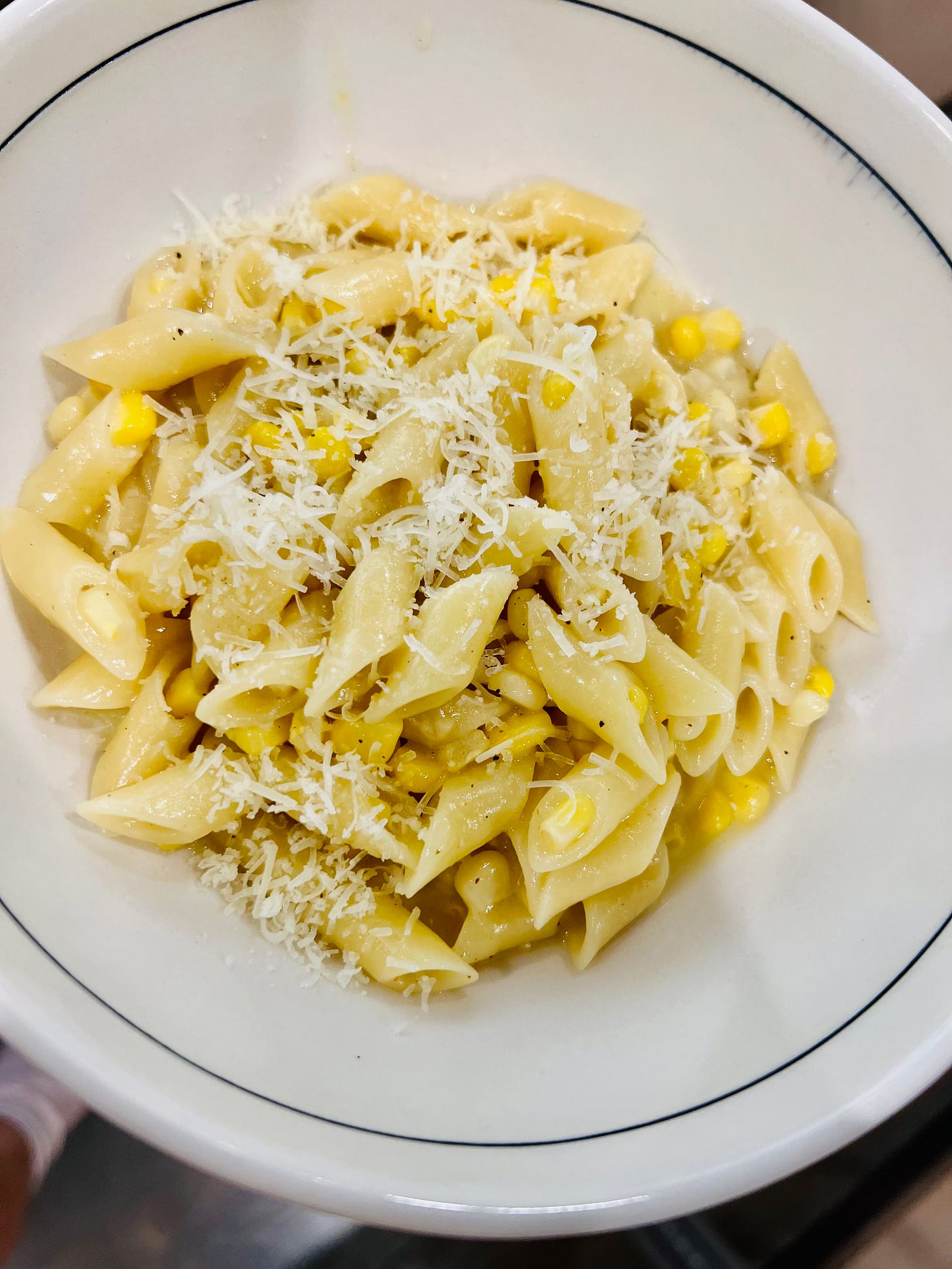 Sweet Corn Cacio e Pepe: Spilled Milk #24