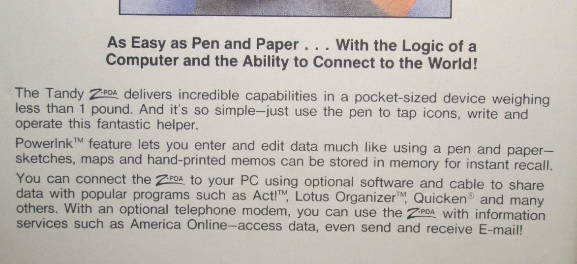 The Tandy Zoomer -- The x86 PDA before the Palm Pilot