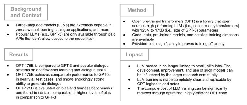 Understanding the Open Pre-Trained Transformers (OPT) Library