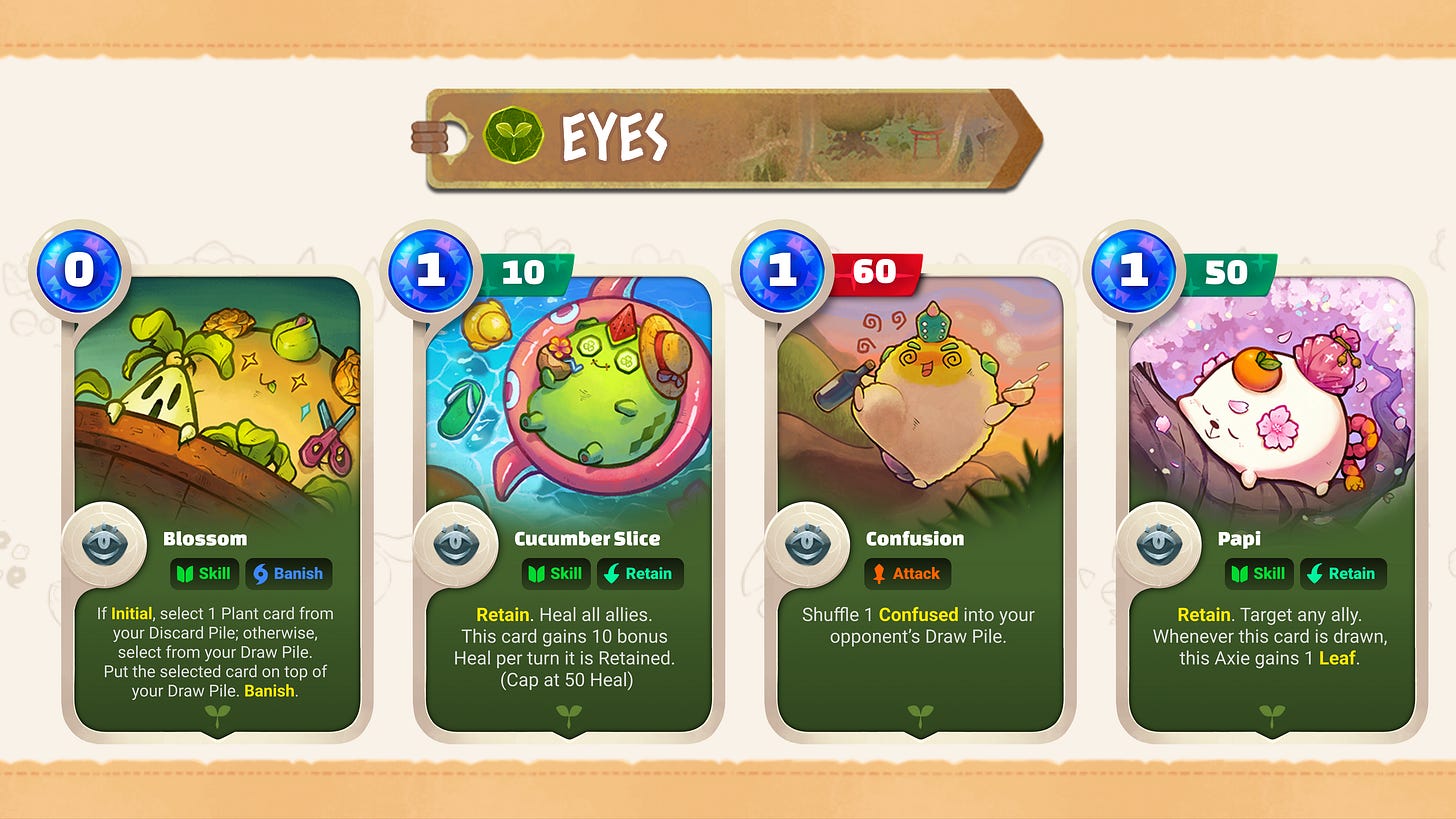 S2 Plant Card Leeks! - by Axie Infinity - The Lunacian