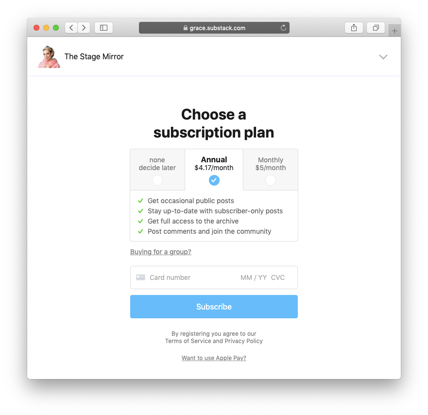 What you get when you start a substack - On Substack