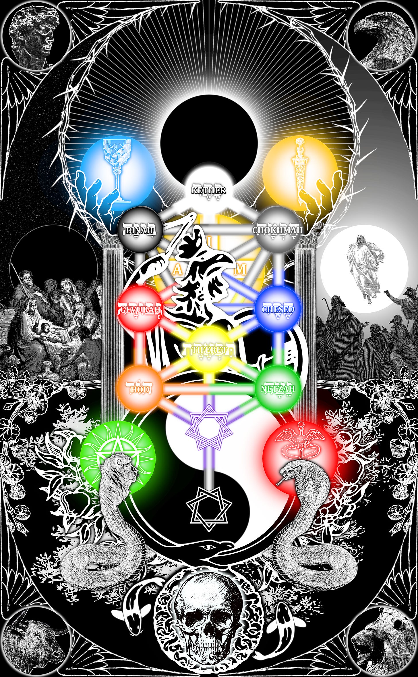 Abraxian Cosmogram - by Gryphon ☿ - Son of Mercury