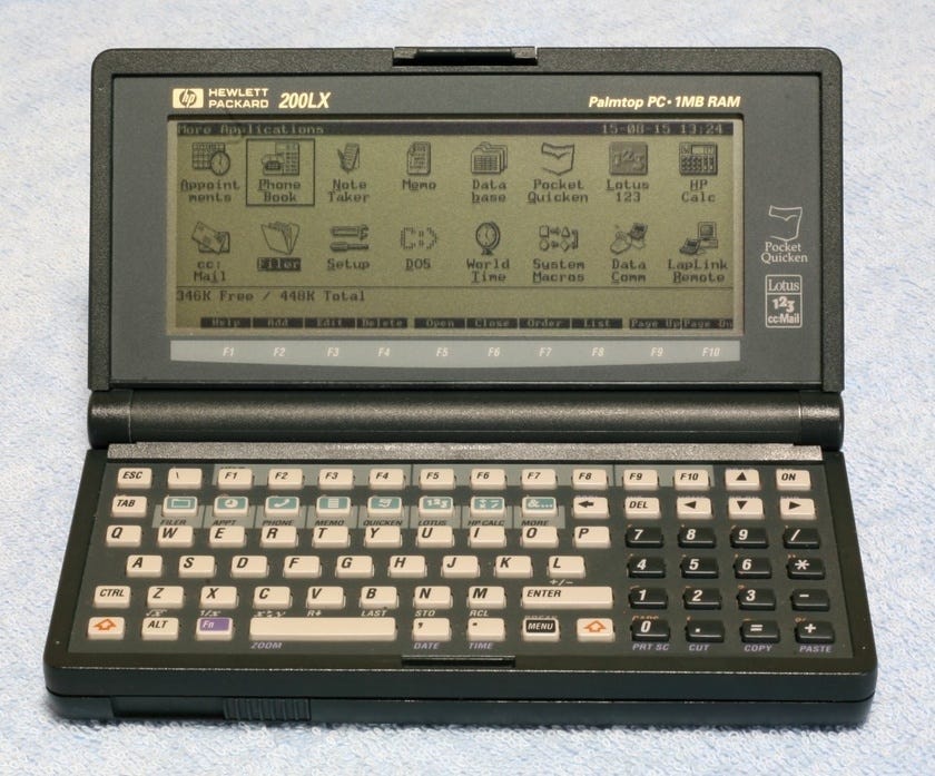The story of the 1991 HP DOS Palmtop - by Bryan Lunduke