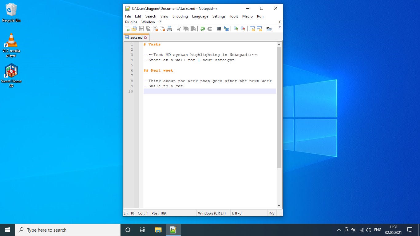 Using KWrite as a handy Markdown notepad - by Eugene Uvin