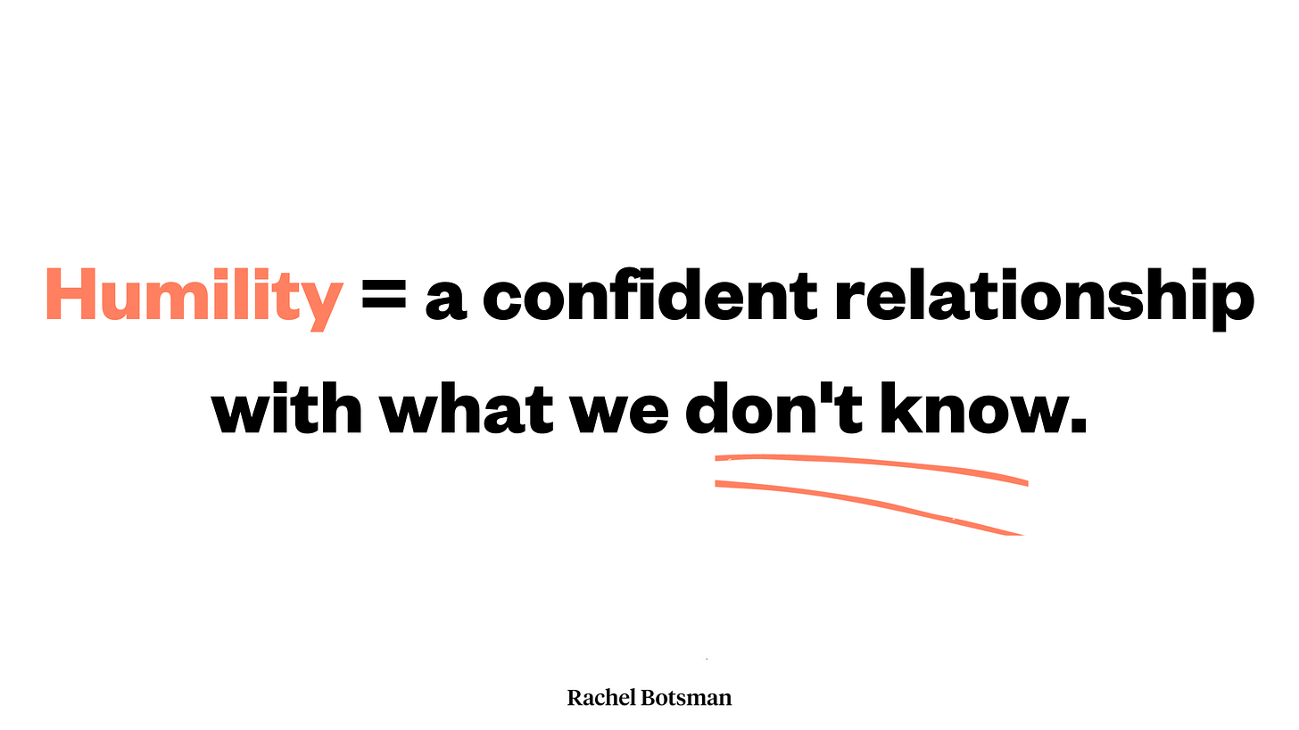 Rachel Botsman | How to Act With More Humility - WWSG