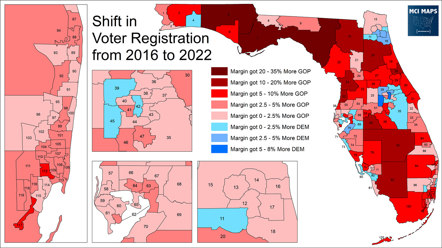 Issue #74: Florida Republicans Toppled Democrats in Registration