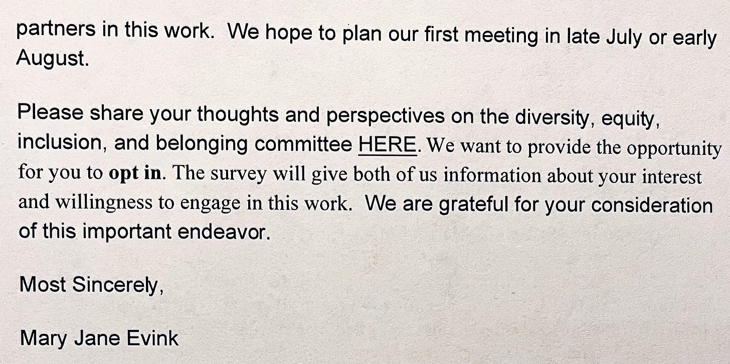 Invitation to be on the DEIB Committee