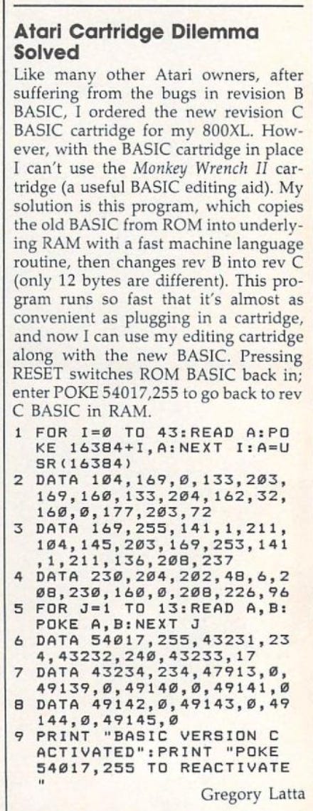 Change the Atari BASIC "READY" Prompt - by Paul Lefebvre