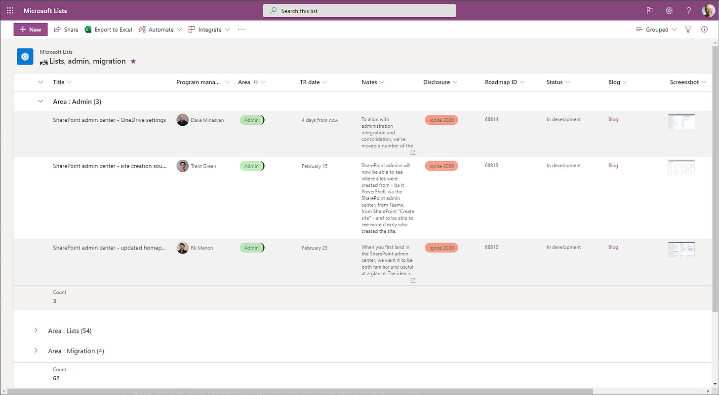 How I use Microsoft Lists - by Mark Kashman - The KashBox
