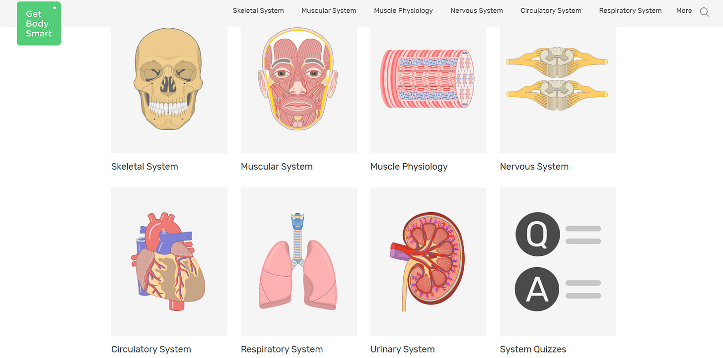 GetBodySmart.com: Refresh your knowledge of Human Anatomy & Physiology
