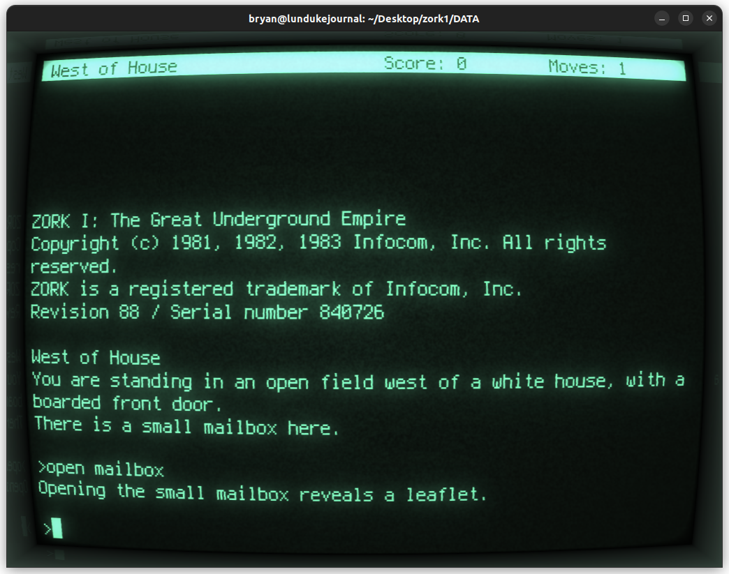 The best terminal emulator for games: Cool-Retro-Term