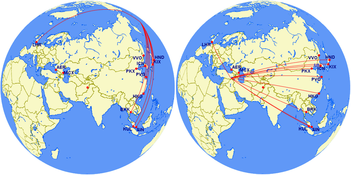 Russian Airspace Closure - by Oliver Ranson