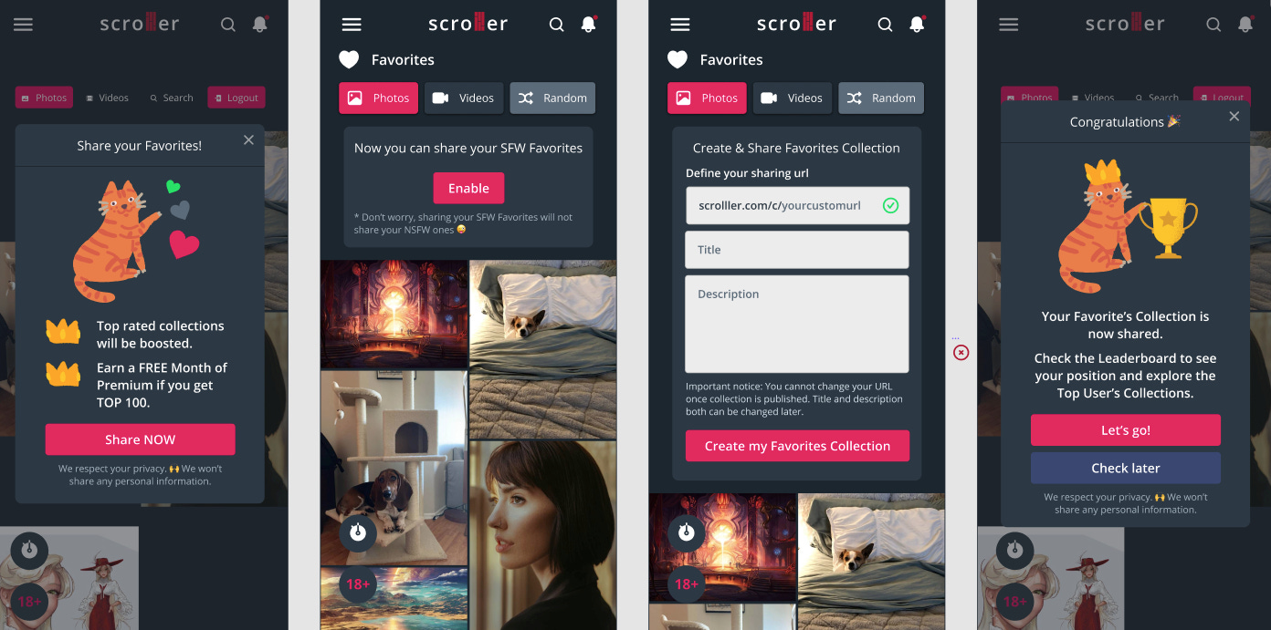 Scrolller Weekly Update on Shareable Collections, Faster Hosting, and More