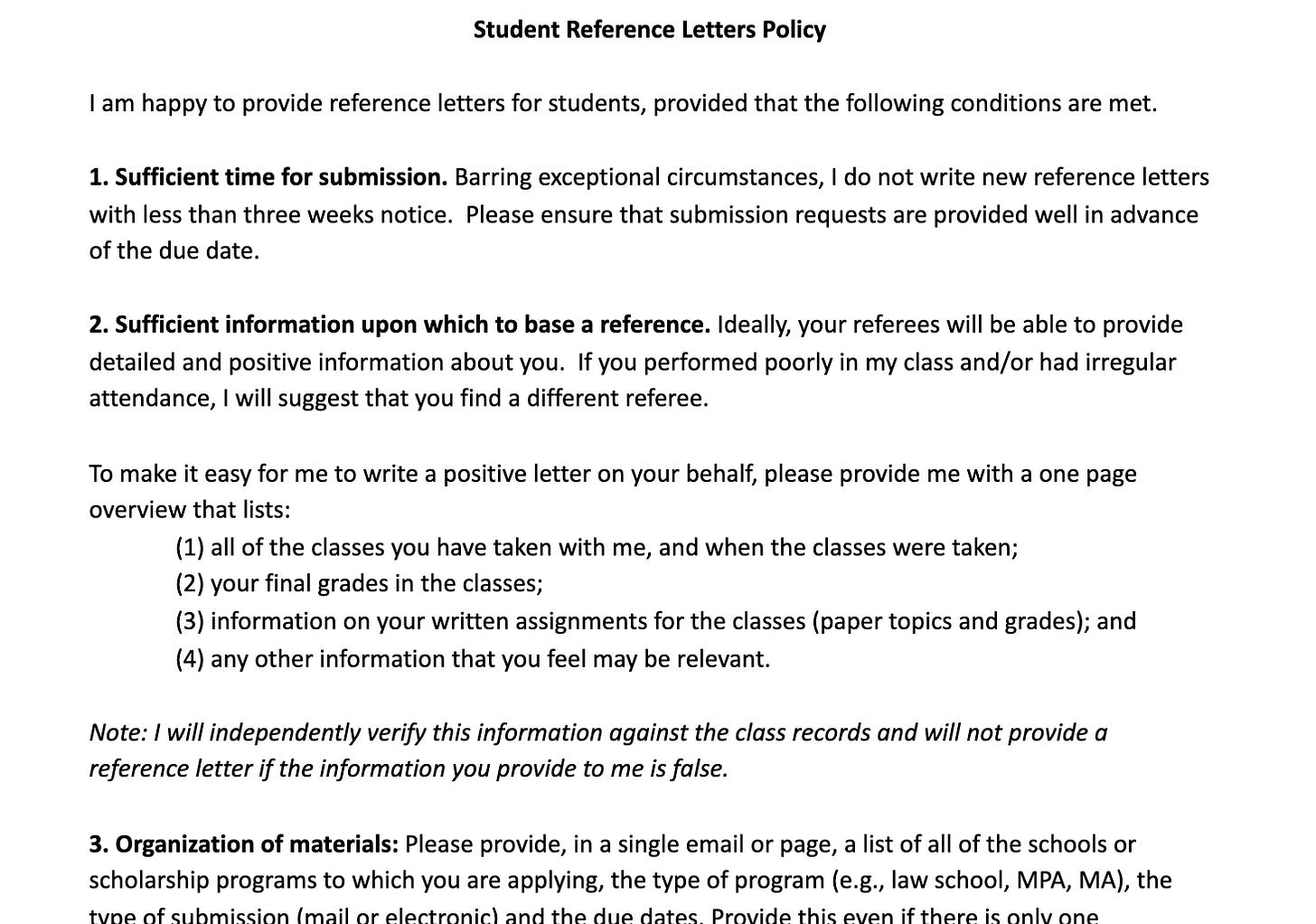 How to write strong student reference letters in (much) less time