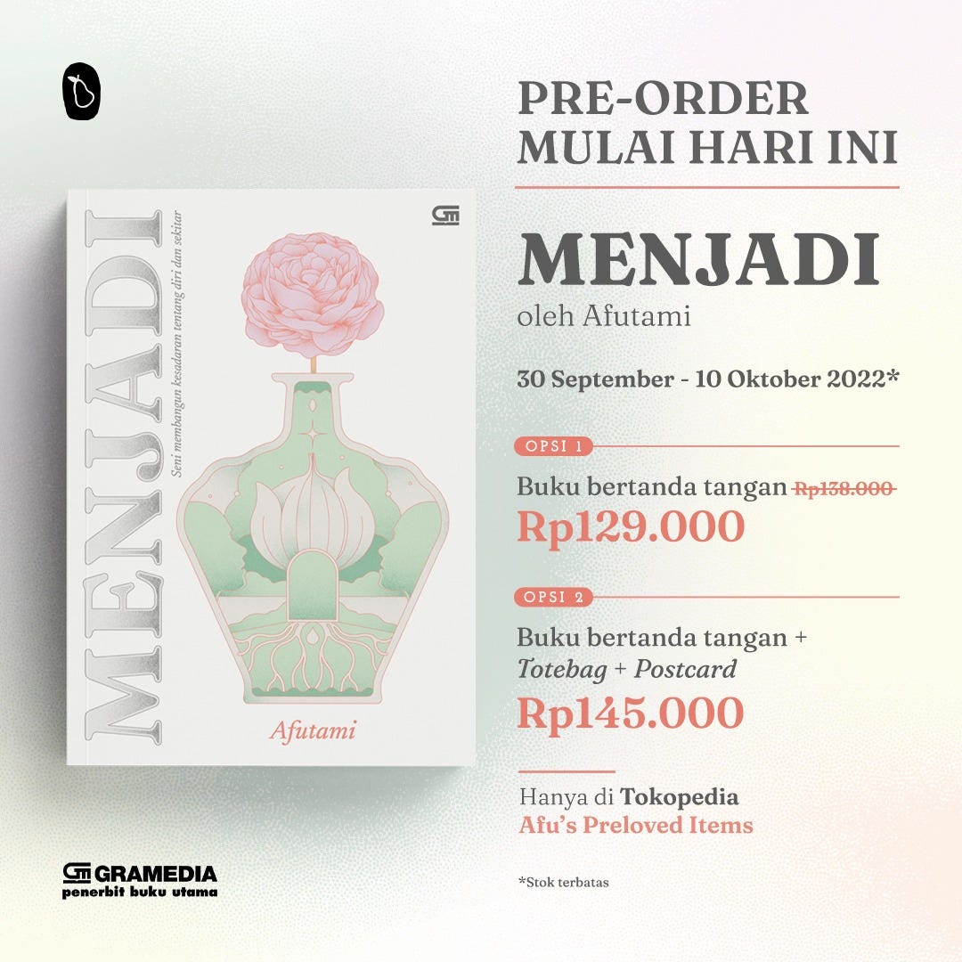 Pre-order Menjadi NOW - by Afu - Menjadi