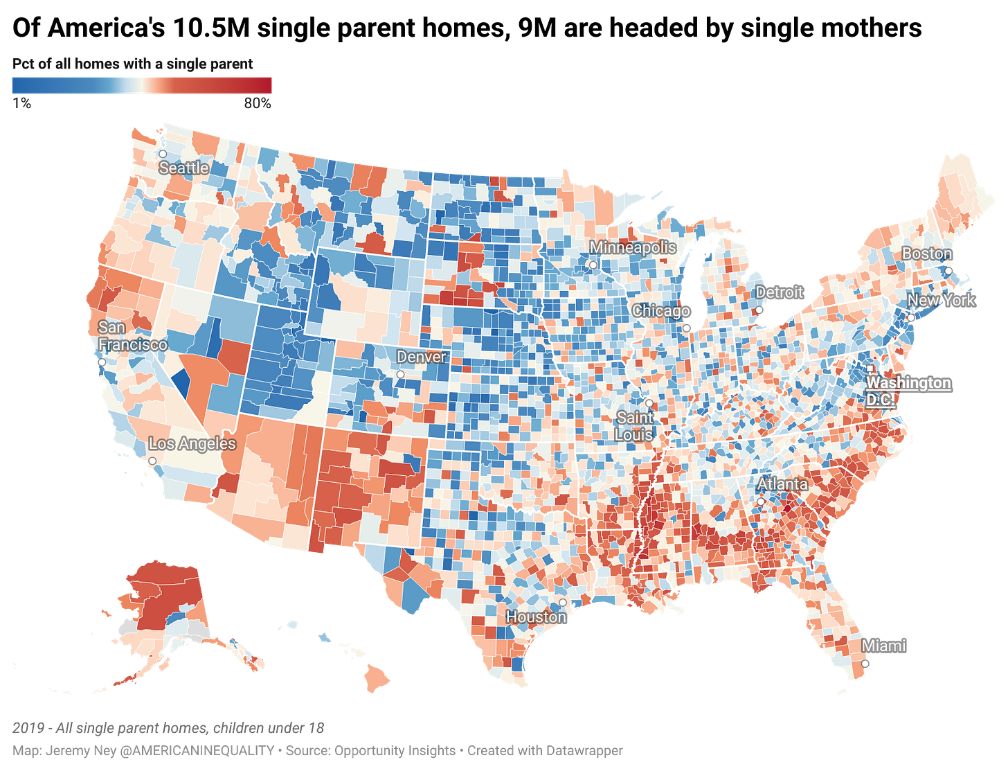 Single Parent Homes and Inequality - by Jeremy Ney