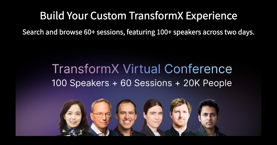 📌 Join us free for TransformX on Oct 6-7