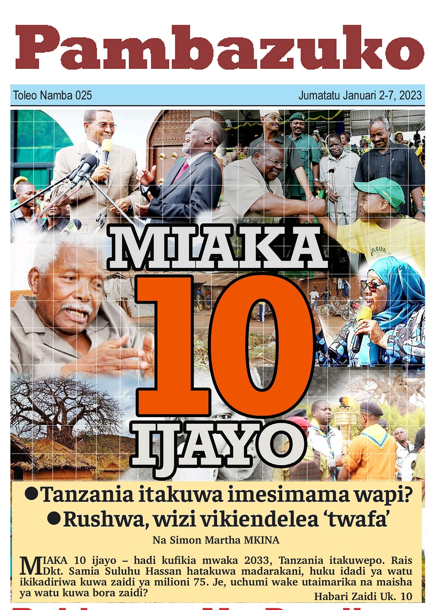 #PAMBAZUKO: Gazeti la BURE la kila wiki lipo hewani leo 02/01/23 na ...