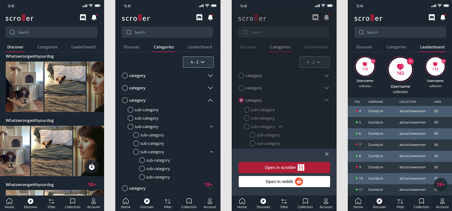 ️ Clean, 🏕 Simple, 🎥 Content-oriented & 🧭 Easy-to-navigate Scrolller