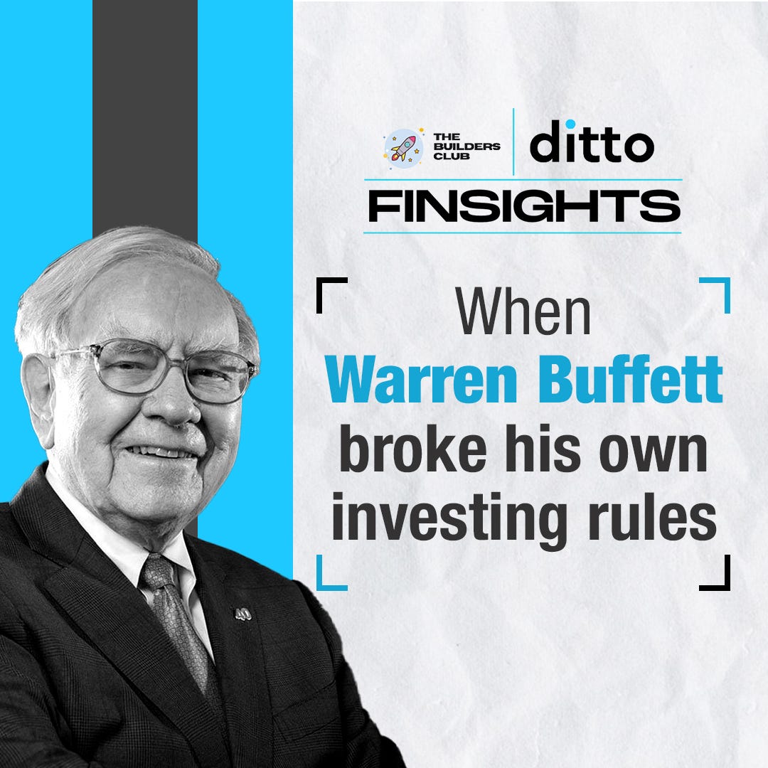 When Warren Buffett broke his own investing rules!