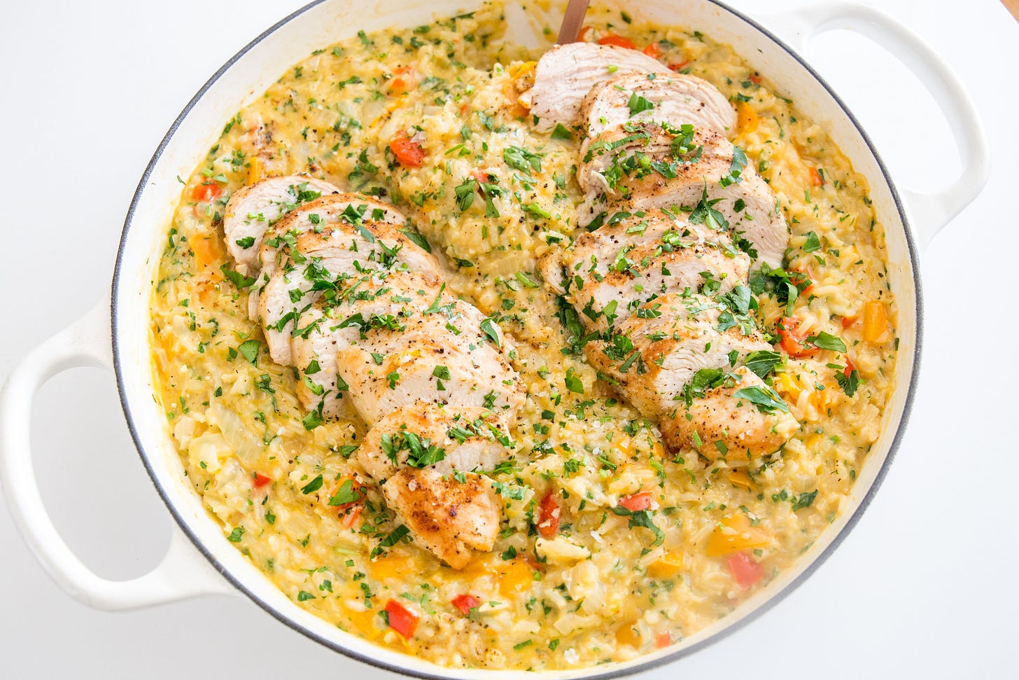 one-pot cheesy cajun chicken and rice