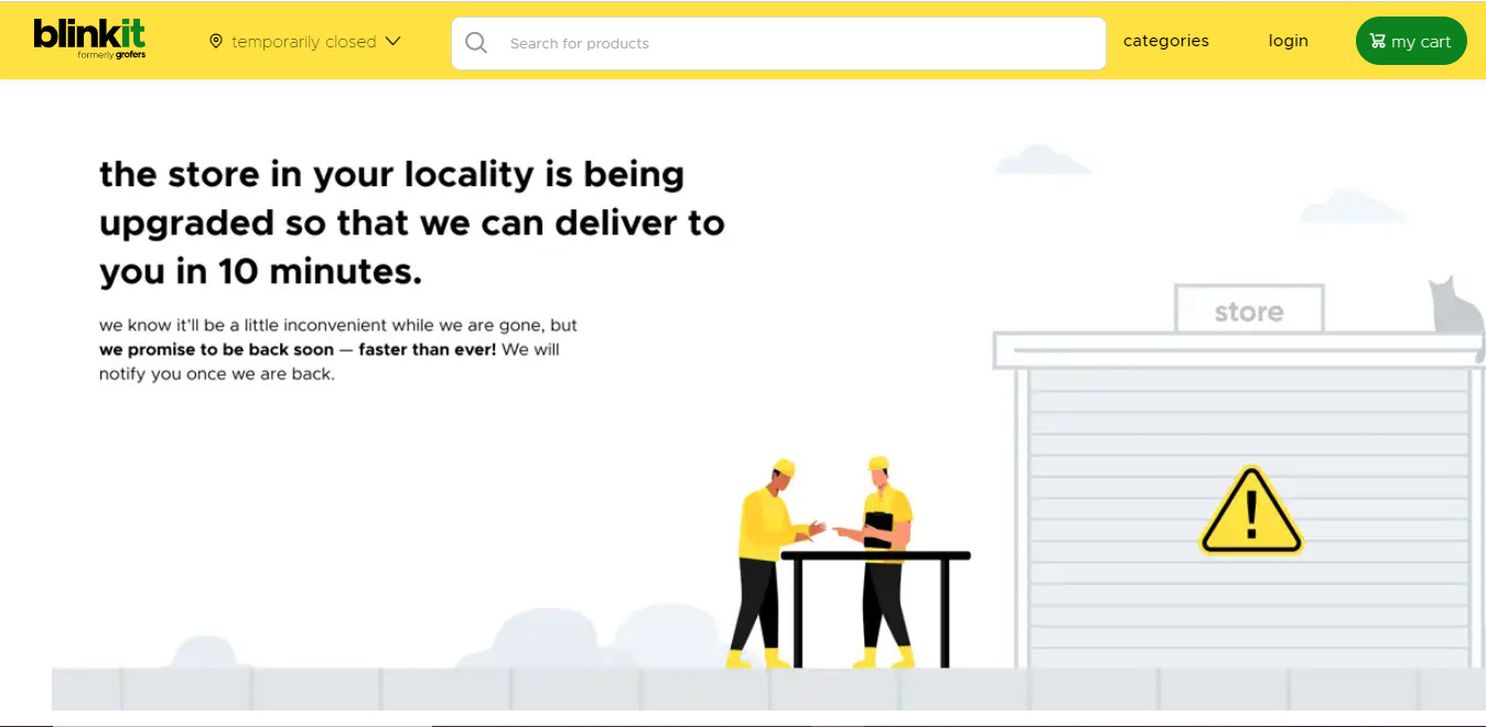 Blinkit - Online Delivery Platform - by Soughat Uderani
