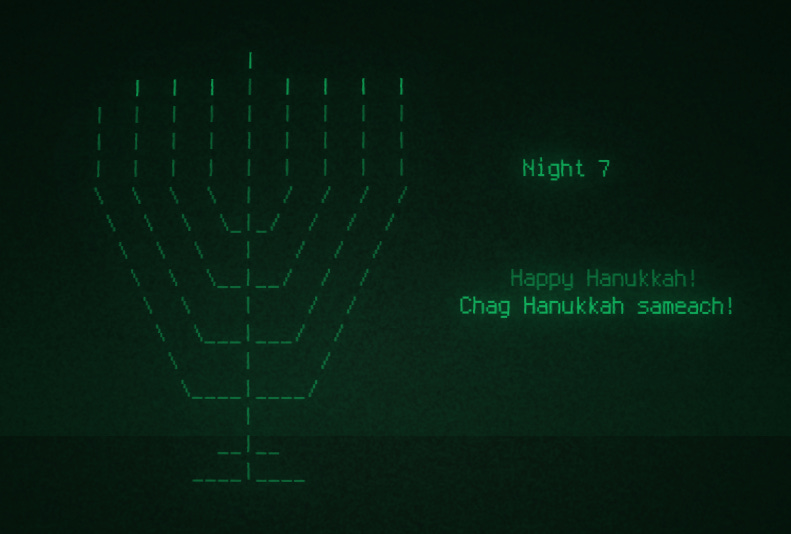 Animated ASCII Christmas Tree and Hanukkah Menorah in your Shell Animated ASCII Christmas Tree and Hanukkah Menorah in your Shell